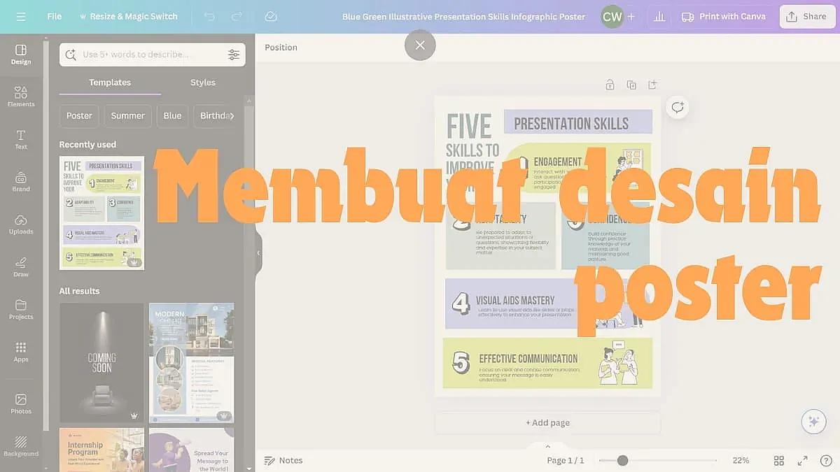 Tutorial Cara Membuat Poster yang Mudah, Bisa dari HP Loh | Wellen Print