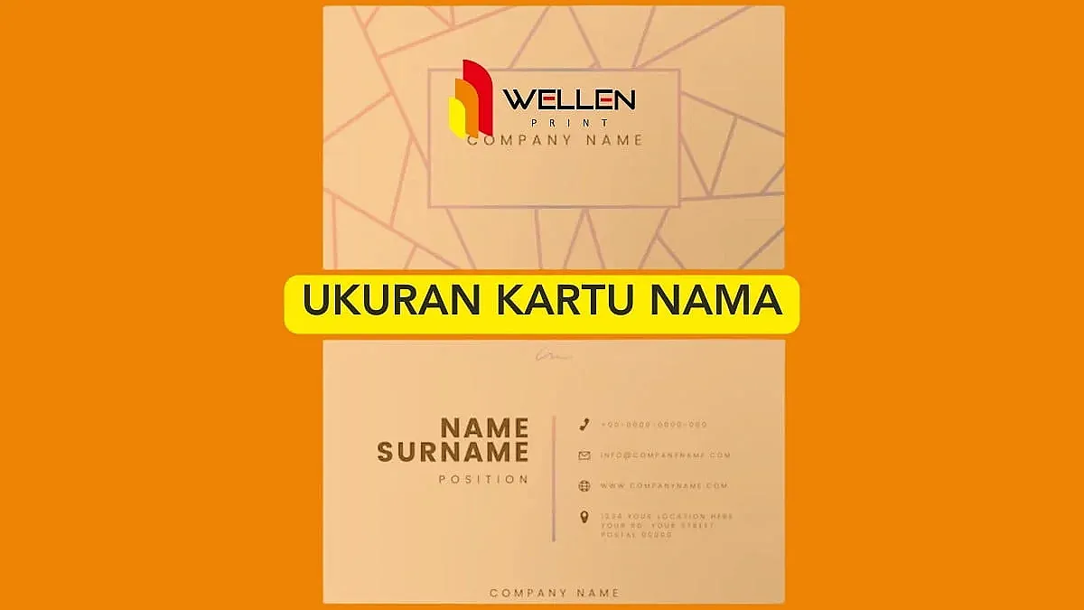 Komplit! Ukuran Kartu Nama Standard Indonesia dan Internasional | Wellen Print