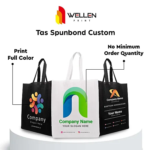 Cetak Tas Spunbond Print DTF Custom | Wellen Print