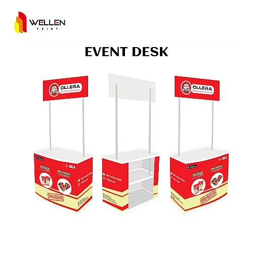 Cetak Event Desk Custom | Wellen Print