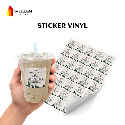 Cetak Sticker Vinyl A3+ Custom | Wellen Print